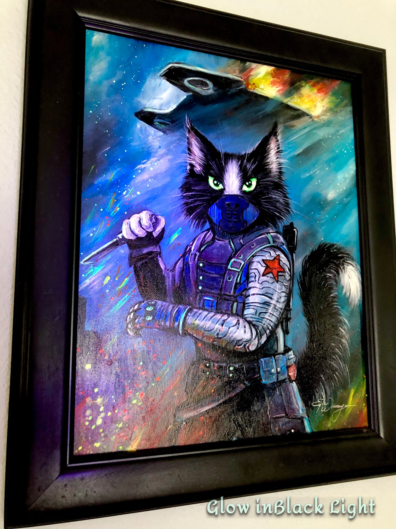 Original Painting "Bucky Cat" – EWAcats