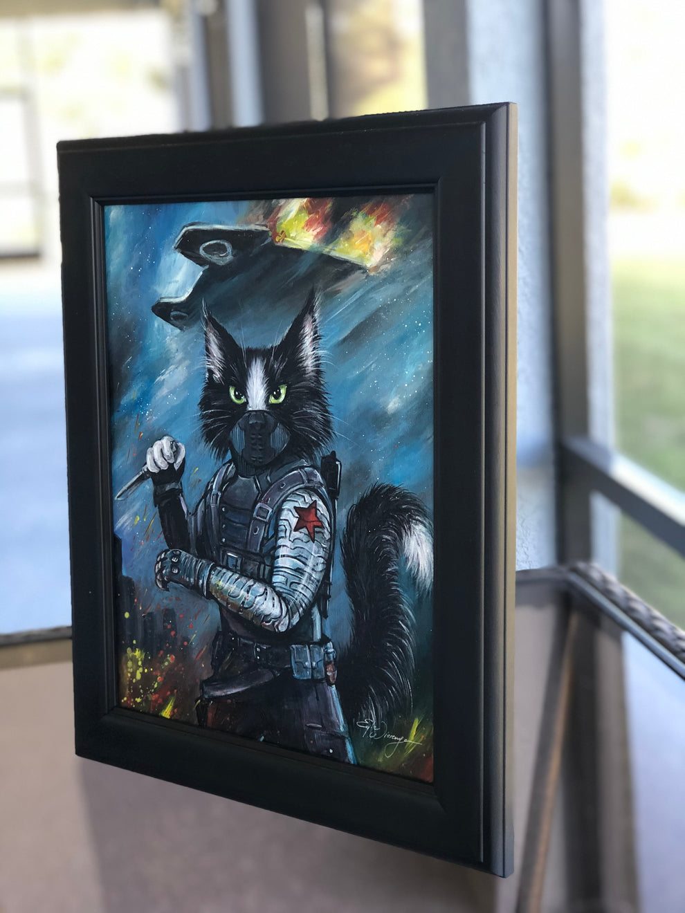 Original Painting "Bucky Cat" – EWAcats